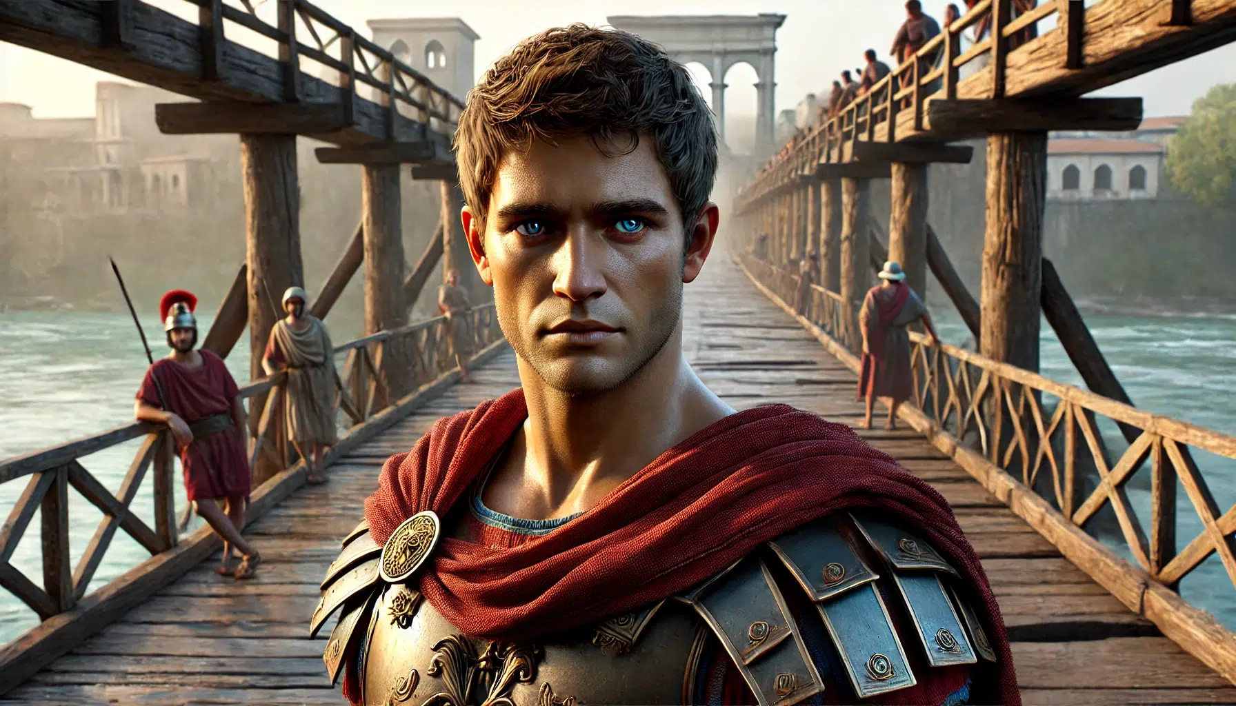 Roman Hero Horatius Cocles Who Defended the Bridge