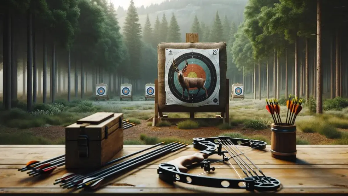 Perfecting Shots with a Deer Target