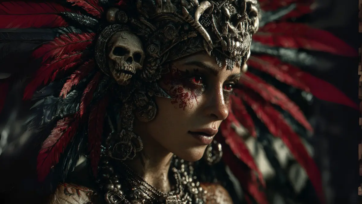 Itzpapalotl the Aztec Obsidian Butterfly Warrior